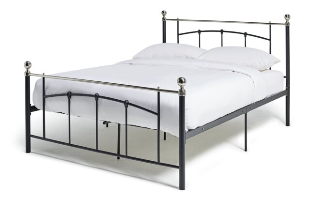 Argos Home Yani Double Metal Bed Frame - Black by Argos | uFurnish.com