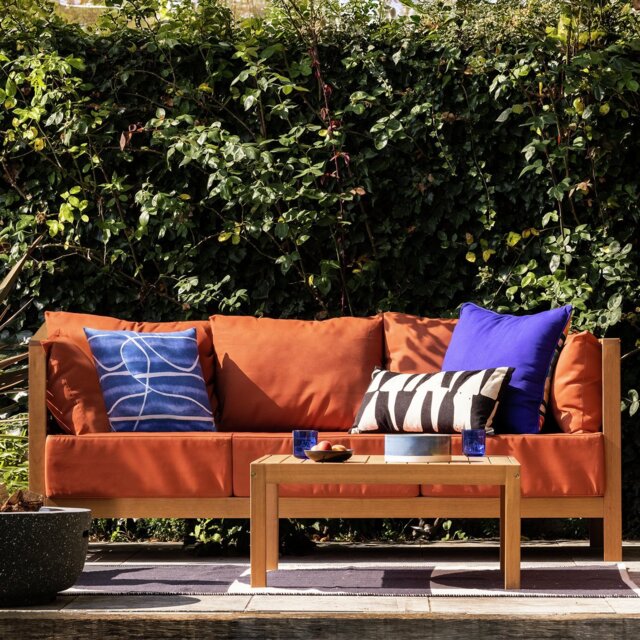 Habitat Koral 5 Seater Wooden Garden Sofa Set - Light Wood by Argos ...