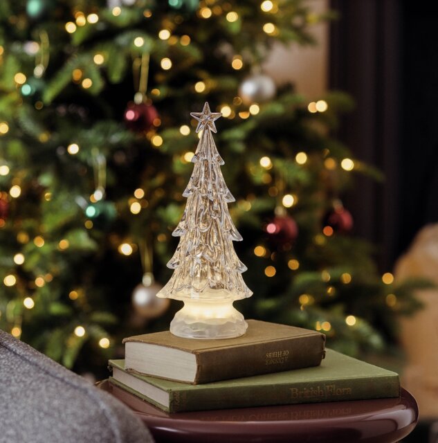 Habitat 3D LED Clear Acrylic Tree Christmas Decoration by Argos ...