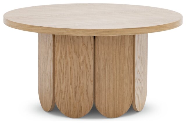 Habitat Flora Round Coffee Table - Oak by Argos | ufurnish.com