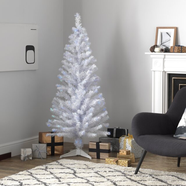 Habitat 5ft Fibre Optic Christmas Tree - White by Argos | ufurnish.com