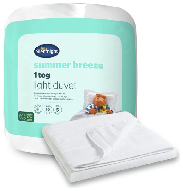 Silentnight Summer Breeze 1 Tog Duvet - Superking by Argos | ufurnish.com
