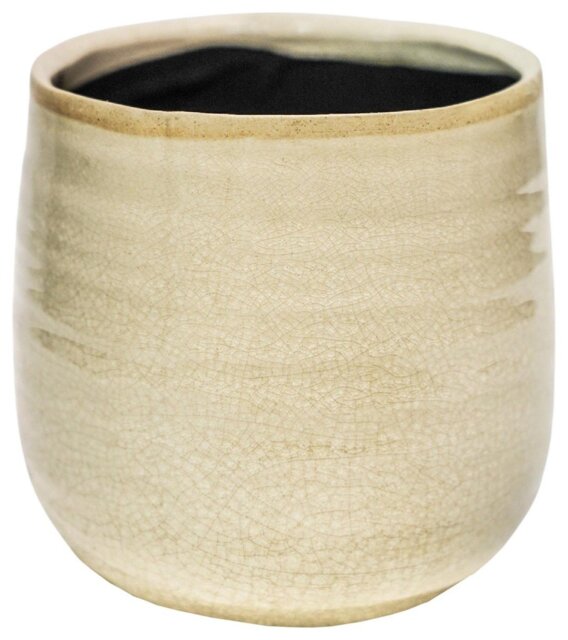Ivyline Planter Pot Como Ceramic - Ivory by Argos | ufurnish.com