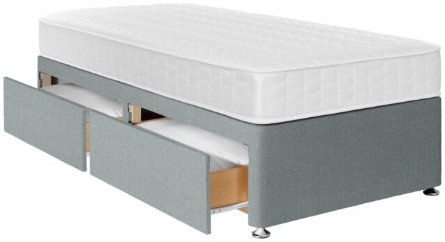 Argos Home Elmdon Memory Single 2 Drawer Divan Bed - Grey by Argos ...
