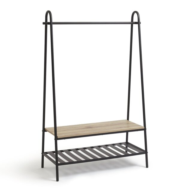 Habitat Turner Clothes Rail with Shoe Rack - Black by Argos | ufurnish.com