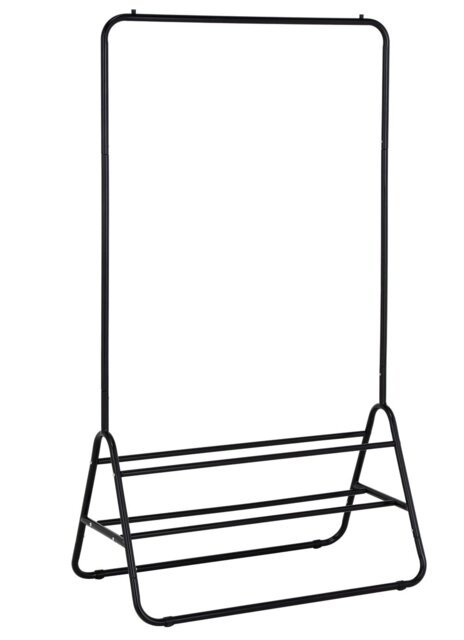 Habitat Arnie Clothes Rail with Shoe Rack - Black by Argos | ufurnish.com