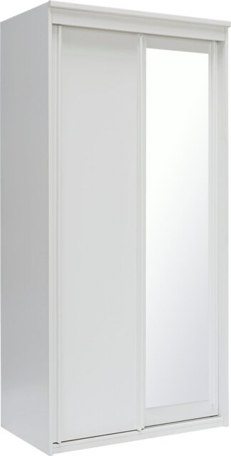 Argos Home Hallingford 2 Door Mirror Sliding Wardrobe- White by Argos ...