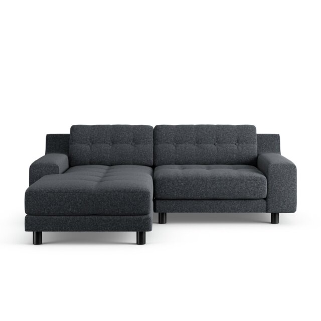 Habitat Hendricks Left Hand Corner Sofa - Charcoal-Black Leg by Argos | ufurnish.com