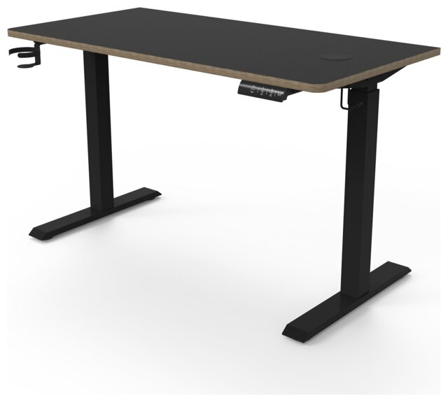 Koble Gino Height Adjustable Office Desk - Black by Argos | ufurnish.com