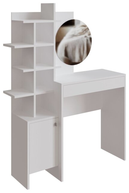 GFW Freyja 1 Drawer Dressing Table - White by Argos | ufurnish.com
