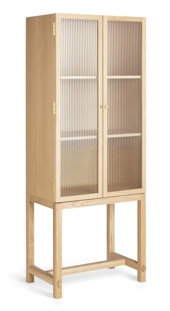 Habitat x Morris & Co. Canterbury Oak Veneer Display Cabinet by Argos ...