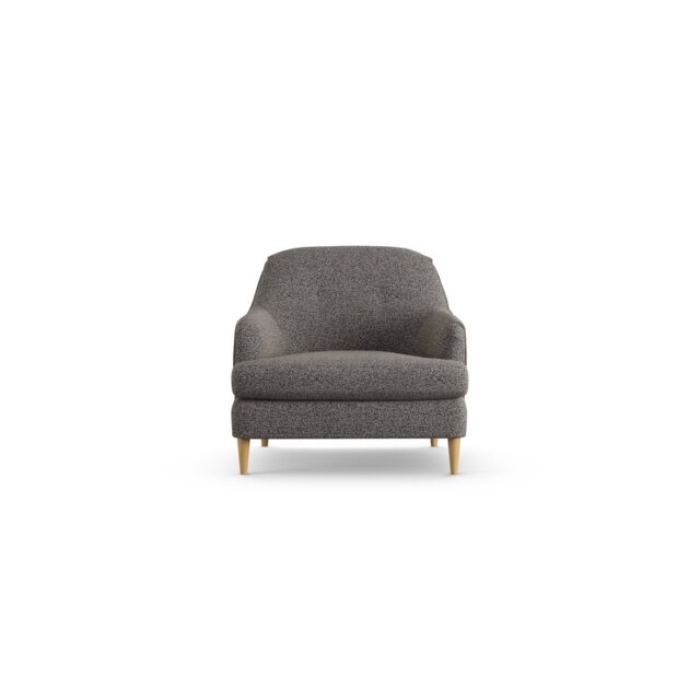 Habitat Frome Fabric Armchair - Charcoal - Ash Leg by Argos | ufurnish.com