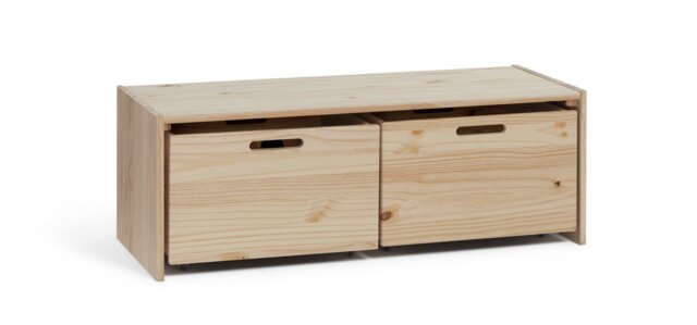 Habitat Rico Low Storage Unit - Pine by Argos | ufurnish.com