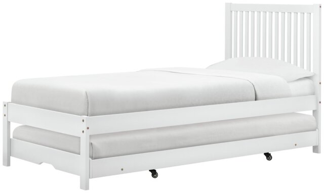 Birlea Buxton Single Bed Frame with 2 Mattresses - White by Argos ...