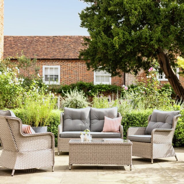 Argos Home Teramo 4 Seater Rattan Effect Garden Sofa Set by Argos ...