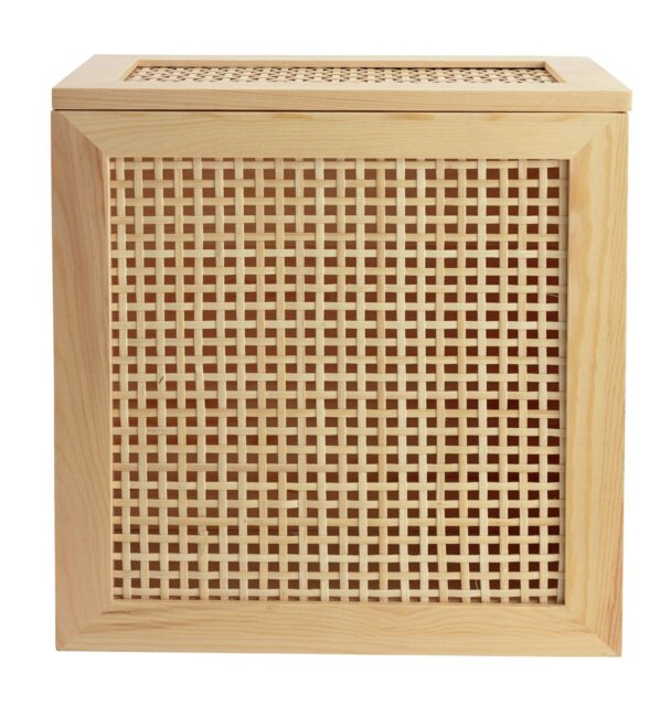 Habitat Bamboo Toilet Roll Storage Box - Natural by Argos | uFurnish.com