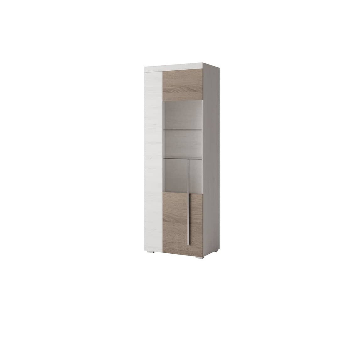 Roger 05 Tall Display Cabinet 55cm - Andersen Pine 55cm by Arthauss ...