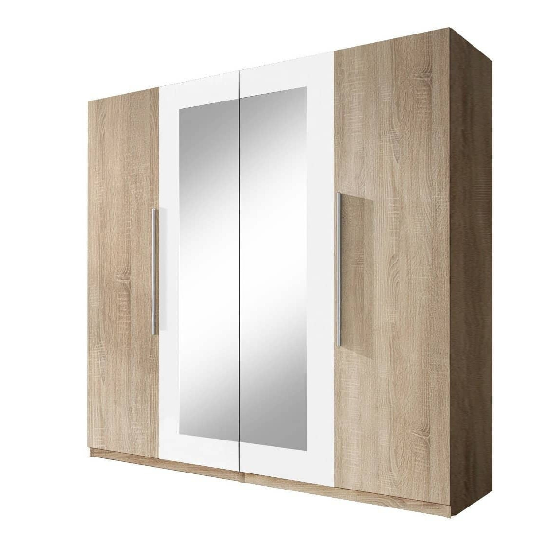 Vera Hinged Wardrobe 225cm - Oak Sonoma 225cm by Arthauss | ufurnish.com