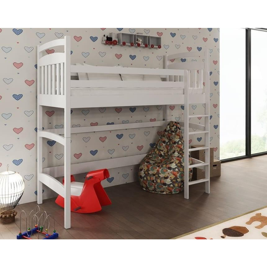 Wooden Bunk Loft Bed Tess - White Matt Without Mattresses by Arthauss ...