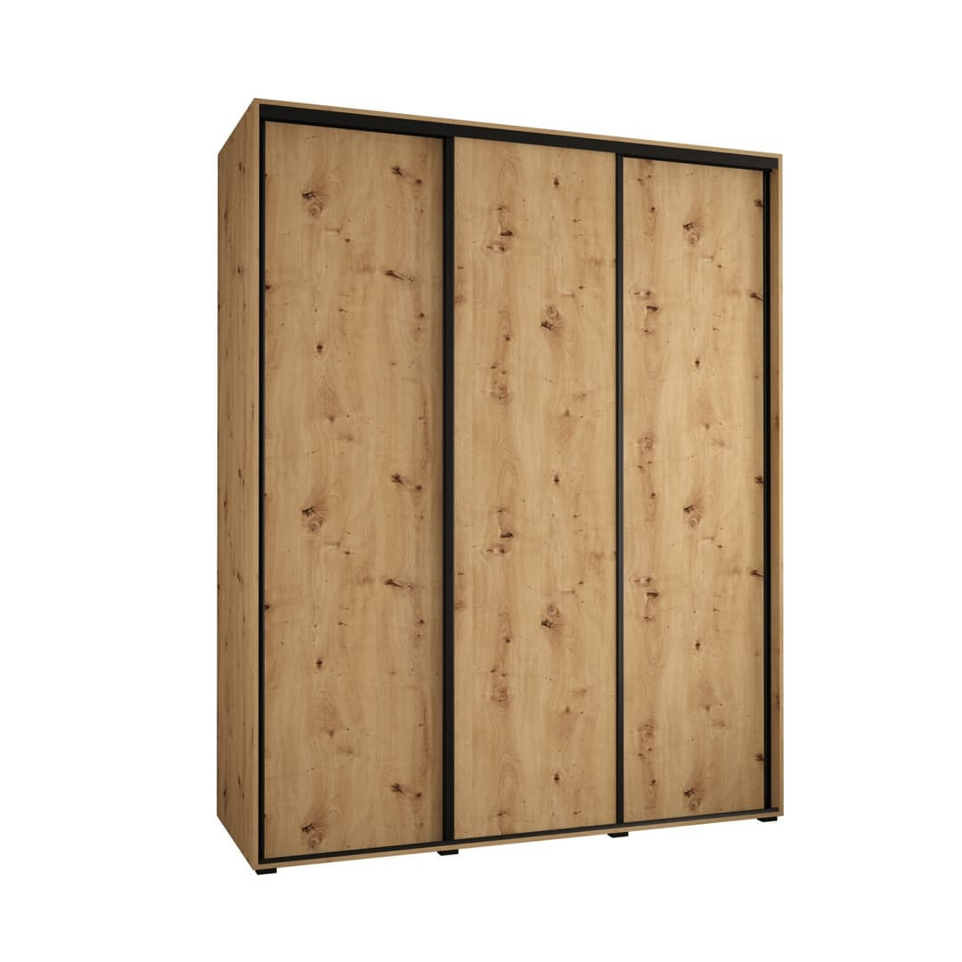 Cannes I Sliding Door Wardrobe 200cm - Oak Artisan 200cm by Arthauss ...