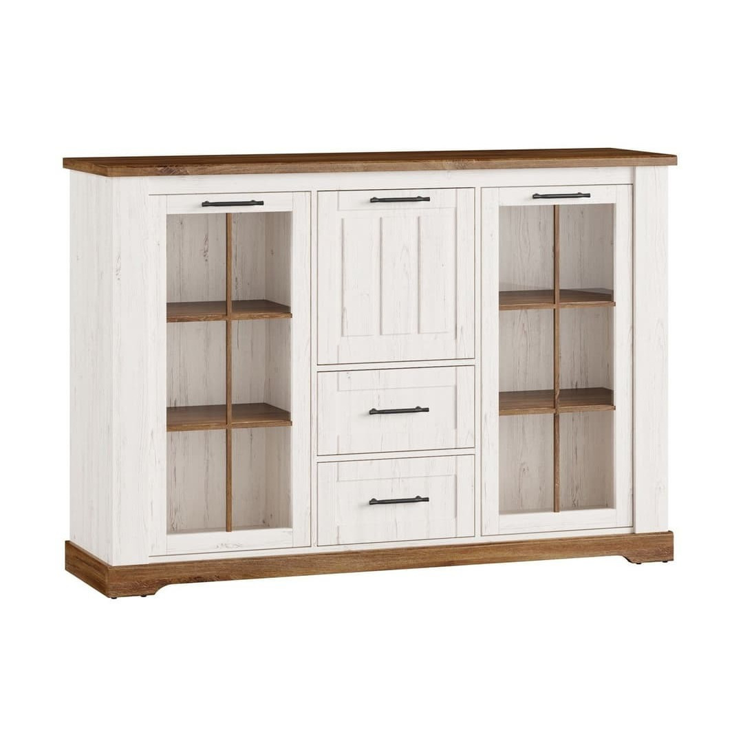 Country 48 Display Cabinet 163cm - Anderson Pine 163cm by Arthauss ...