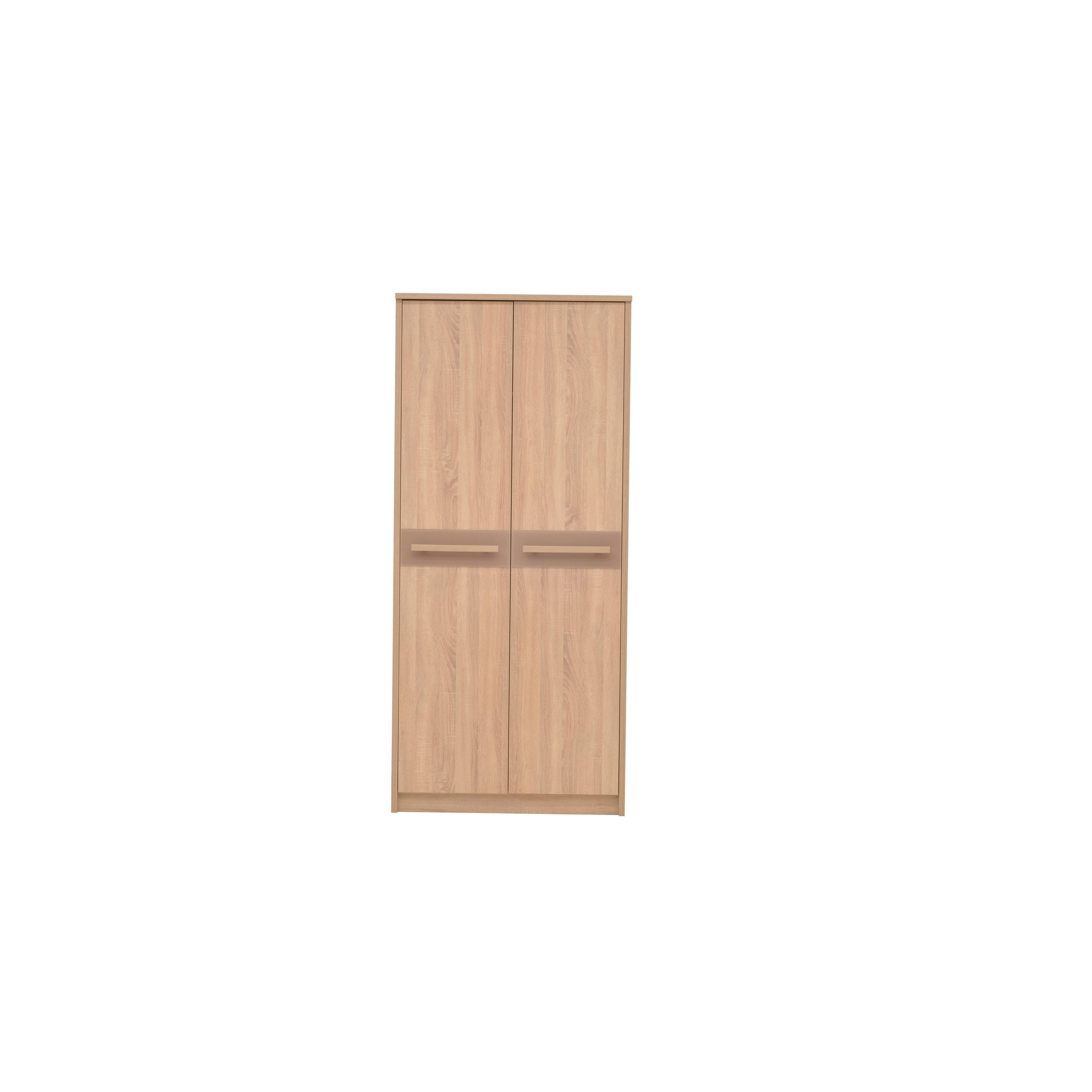 Cremona Hinged Door Wardrobe 95cm - Oak Sonoma 95cm by Arthauss ...