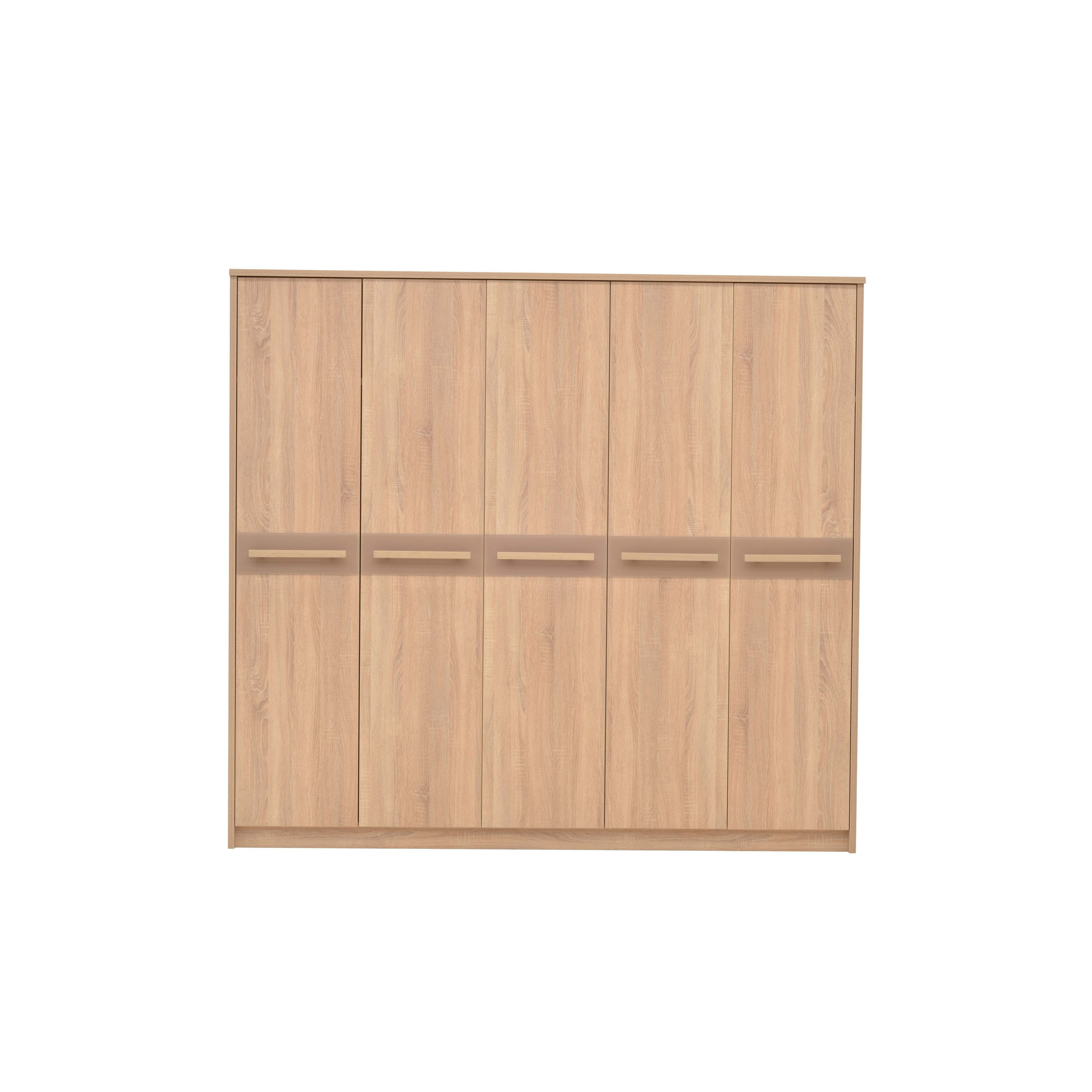 Cremona Hinged Door Wardrobe 230cm - Oak Sonoma 230cm by Arthauss ...
