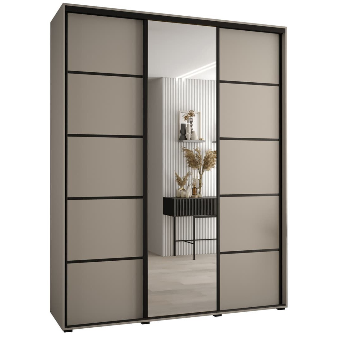 Dakota V Sliding Door Wardrobe 200cm - Cashmere 200cm by Arthauss ...