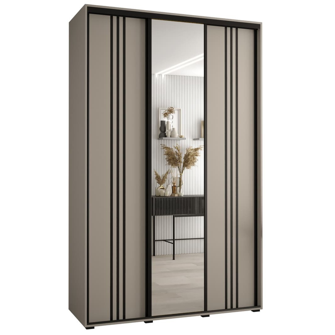 Dakota VII Sliding Door Wardrobe 160cm - Cashmere 160cm by Arthauss ...