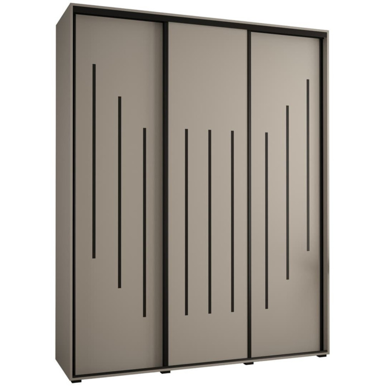 Dakota VIII Sliding Door Wardrobe 190cm - Cashmere 190cm by Arthauss ...