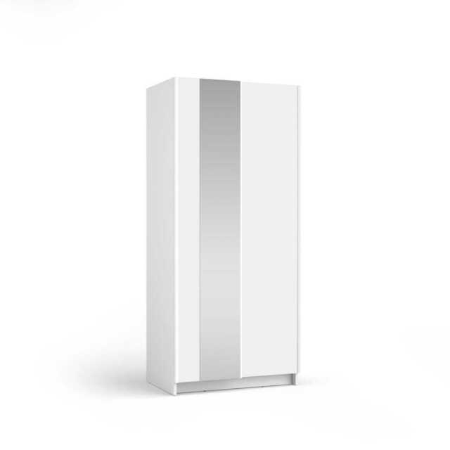 Sofia Sliding Door Wardrobe 80cm - White 80cm by Arthauss | ufurnish.com