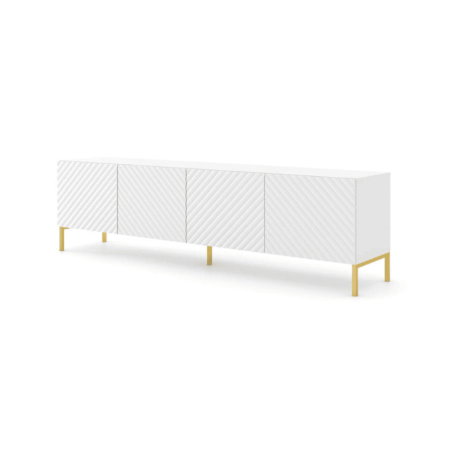 Surf TV Cabinet 200cm - White 200cm by Arthauss | ufurnish.com