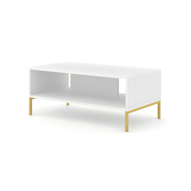 Wave Coffee Table 90cm - White 90cm by Arthauss | ufurnish.com