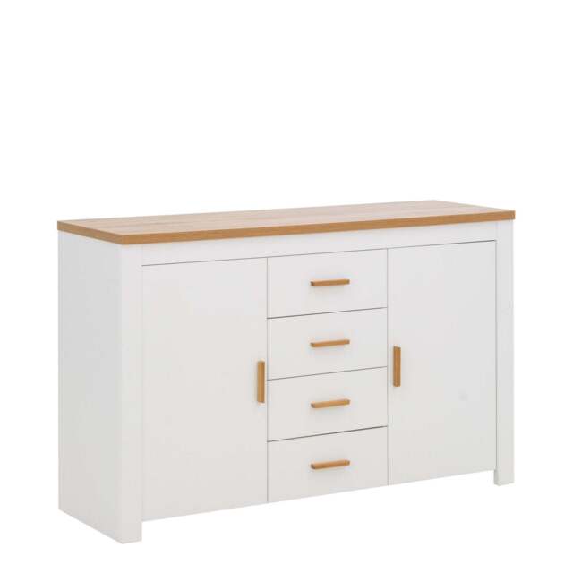 Nicea 03 Sideboard Cabinet 130cm - Alpine White 130cm by Arthauss ...