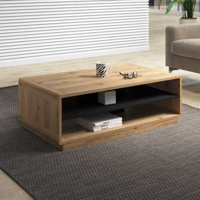 Aston 99 Coffee Table 120cm - Oak Torus 120cm by Arthauss | ufurnish.com