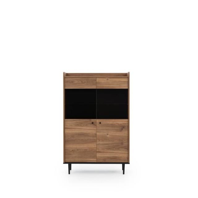Vasina 10 Display Cabinet 90cm - Oak Castello 90cm by Arthauss ...