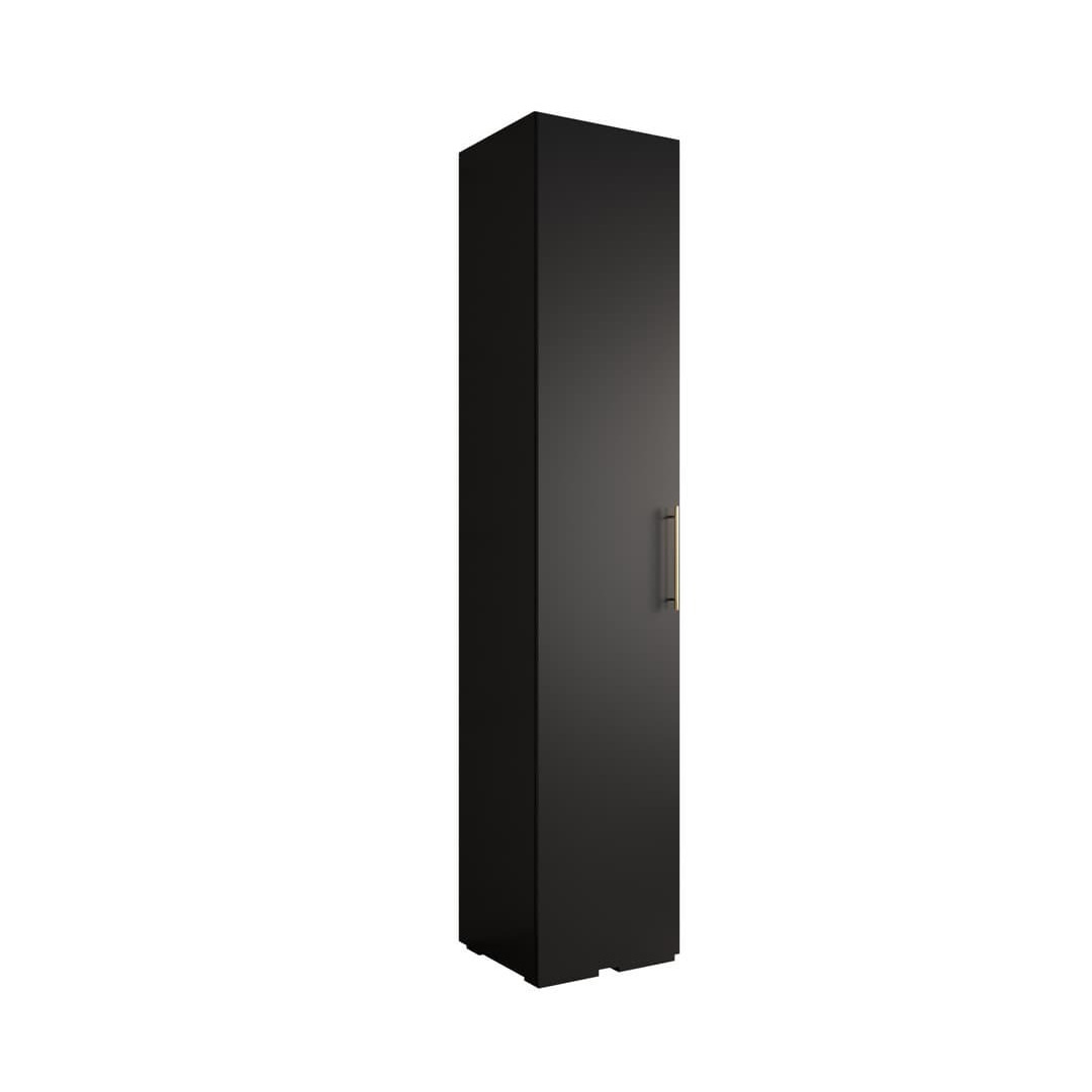 Inova III Hinged Door Wardrobe 50cm - Black 50cm by Arthauss | ufurnish.com