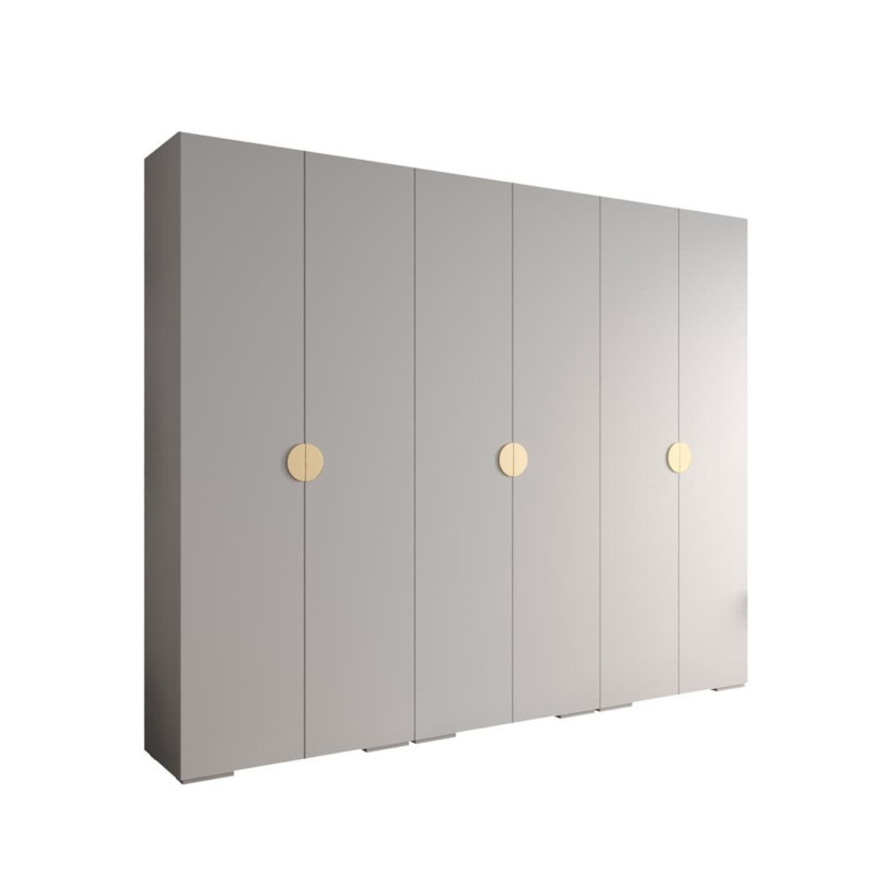 Inova IV Hinged Door Wardrobe 300cm - White 300cm by Arthauss ...