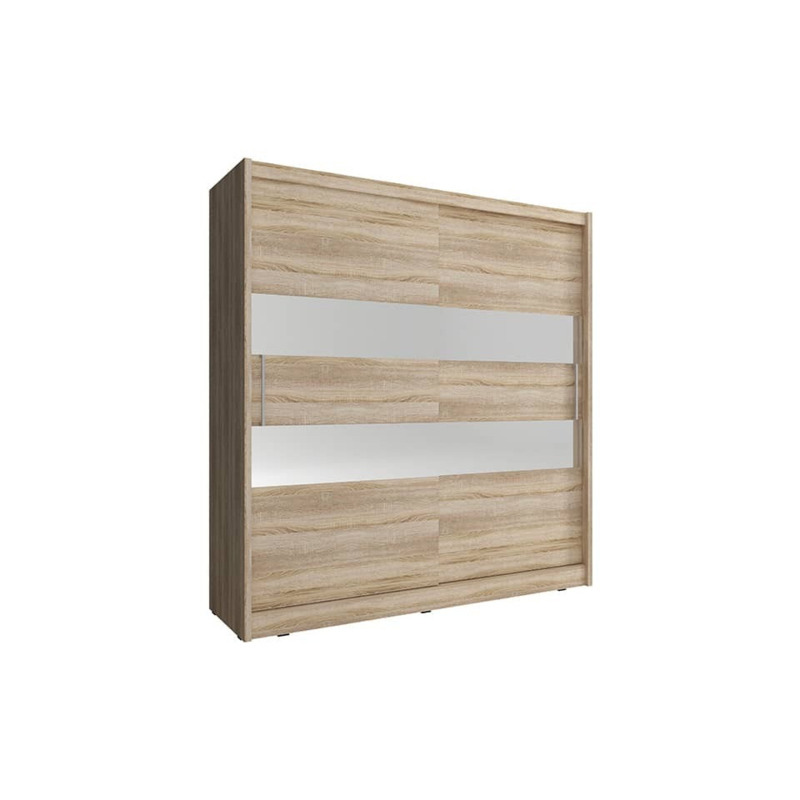 Maja II Sliding Door Wardrobe 200cm - Oak Sonoma 200cm by Arthauss ...