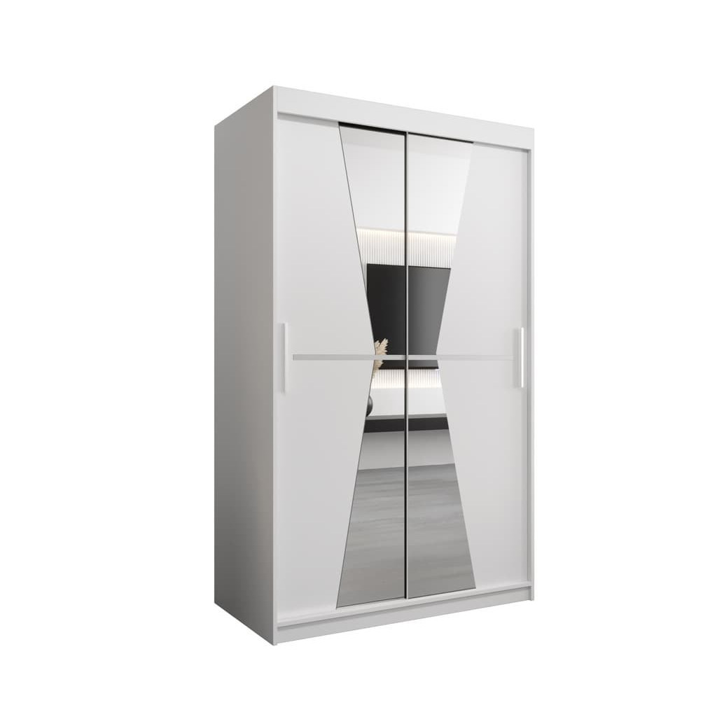 Morocco Sliding Door Wardrobe 120cm - White 120cm by Arthauss ...