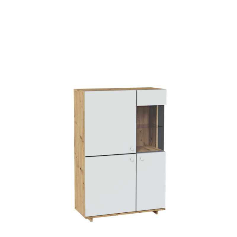 Modico MC-05 Display Cabinet 90cm - Alpine White 90cm by Arthauss ...