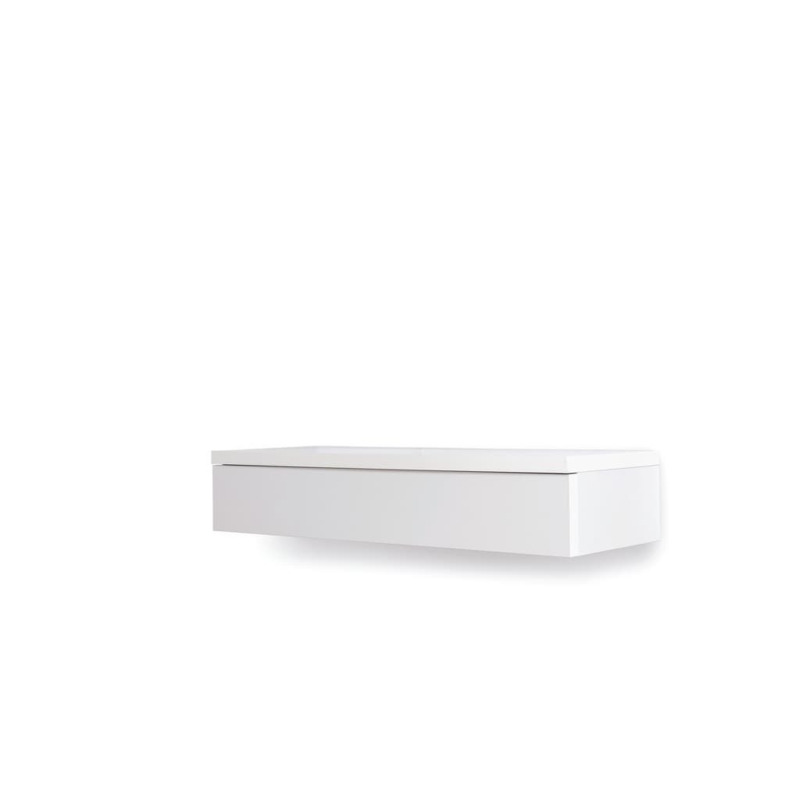 Navene Floating Dressing Table 100cm - White 100cm by Arthauss ...