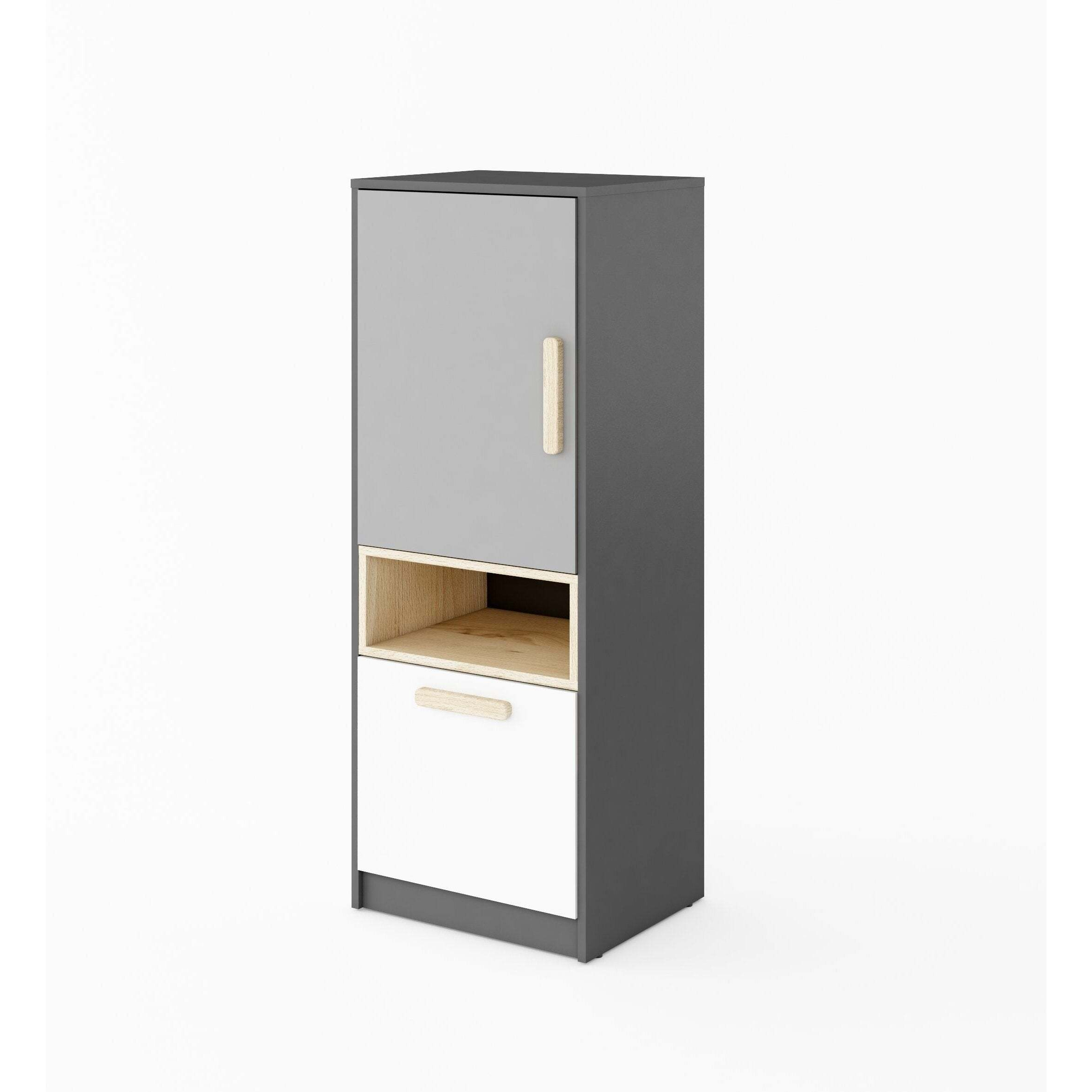 Pok PO-07 Sideboard Cabinet 50cm - Grey Matt 50cm by Arthauss ...
