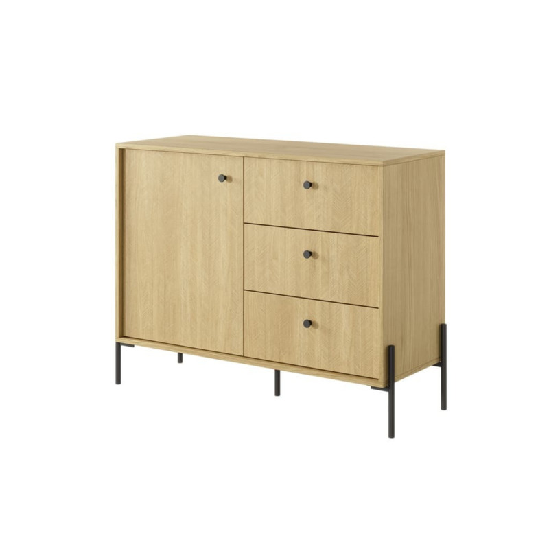 Scandi Sideboard Cabinet 107cm - Scandi Oak 107cm by Arthauss ...