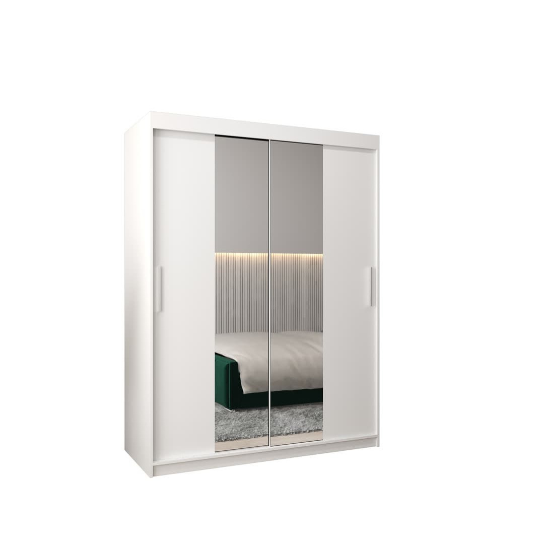 Tokyo I Sliding Door Wardrobe 150cm - White 150cm by Arthauss ...