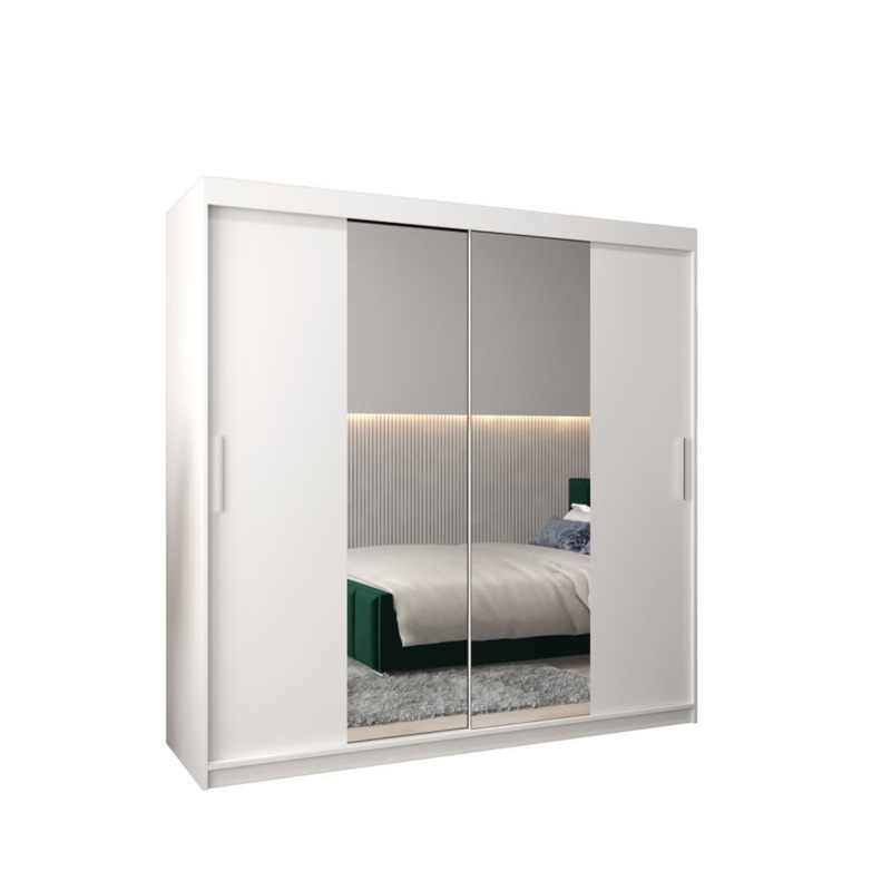 Tokyo I Sliding Door Wardrobe 200cm - White 200cm by Arthauss ...