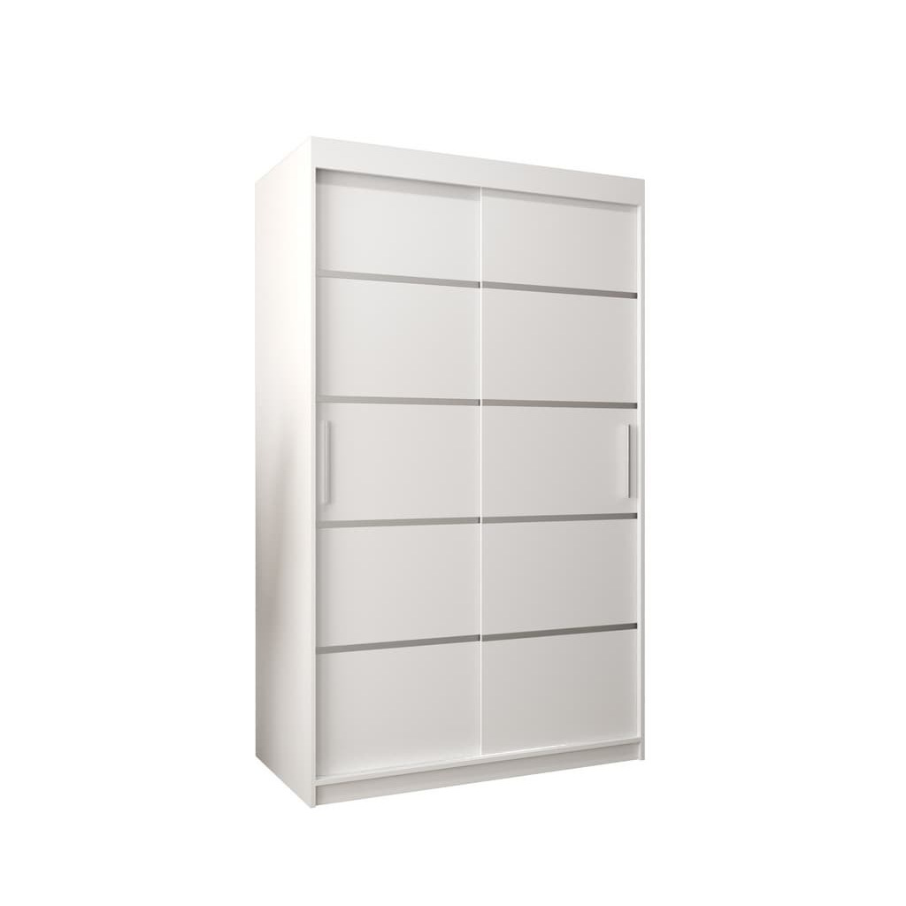 Verona 01 Sliding Door Wardrobe 120cm - White 120cm by Arthauss ...
