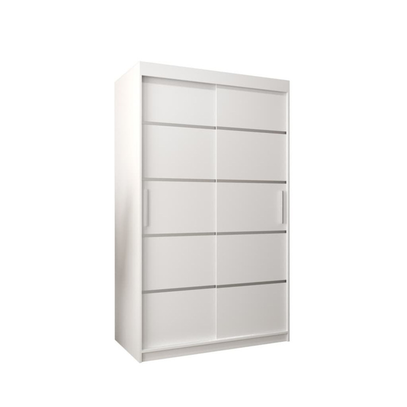 Verona 01 Sliding Door Wardrobe 120cm - White 120cm by Arthauss ...