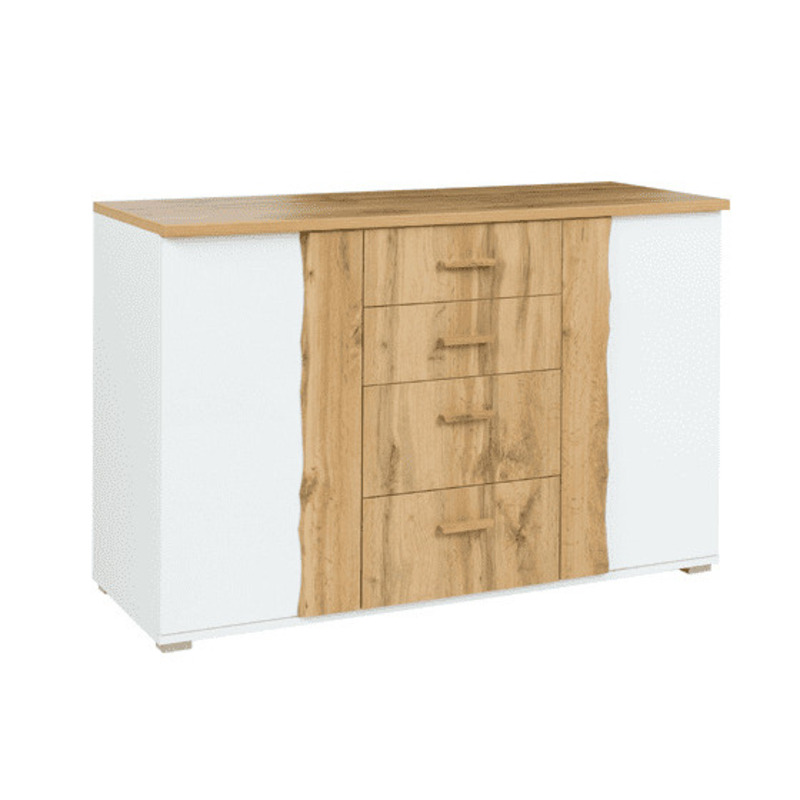 Wood WD03 Sideboard Cabinet 130cm - Oak Wotan 130cm by Arthauss ...