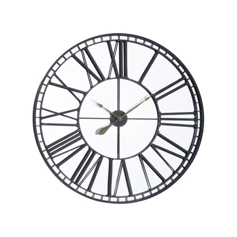 Vitro Oversized Mirrored Skeleton Wall Clock by Artisanti | ufurnish.com